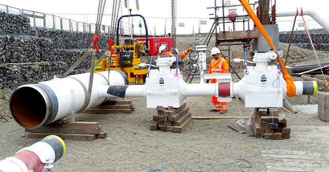 30” Remote Tecno Plug, SIRGE Pipeline, Shetland Gas Plant, UK